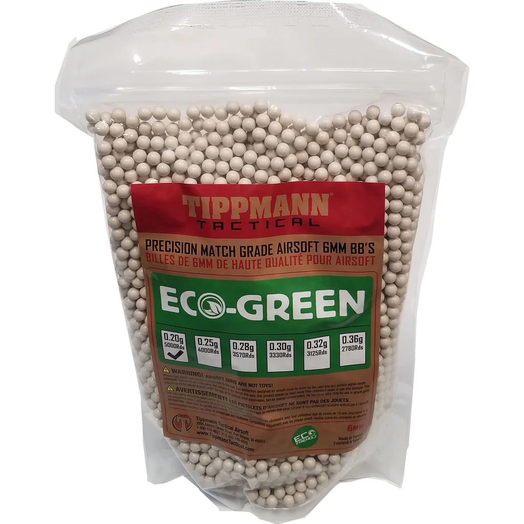 Tippmann ECO-Green Precision Match Grade 6mm Airsoft BB's White