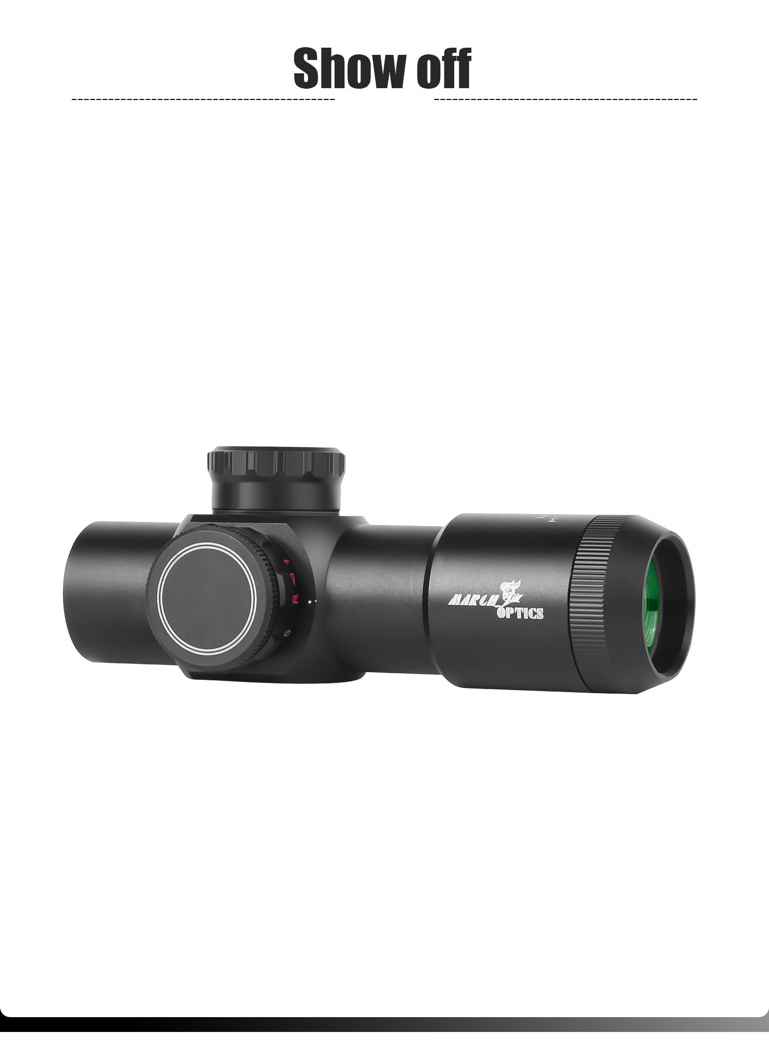 Eminent H3x28IR Fixed Optic Short Rifle Scope Sight Green Red Rifle ...